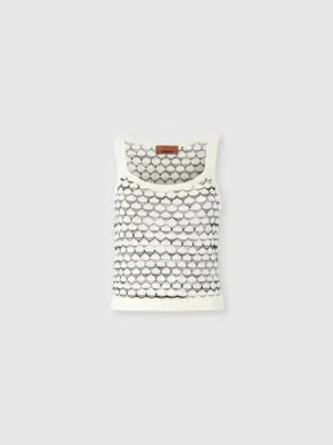 Missoni Cashmere And Viscose Tank Top With Contrast Trims