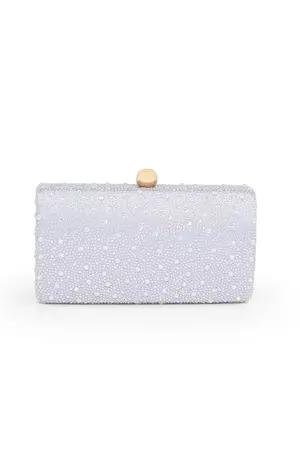 Badgley Mischka Heather Opal Crystal Minaudiere
