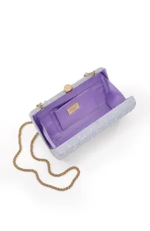 Badgley Mischka Heather Opal Crystal Minaudiere