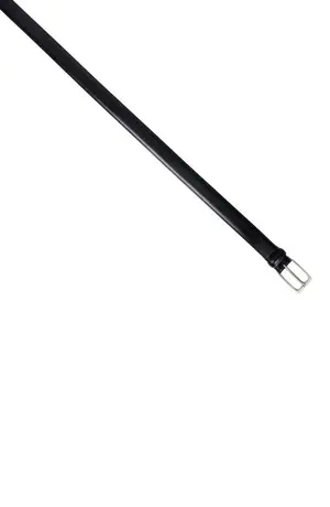 Sandro Rectangular Buckle Leather Belt - Black