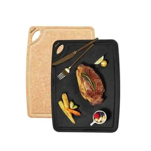ELI HOME Classic Series 2-in-1 Set Cutting Board- 10 X 13 X 1/4 - Brown