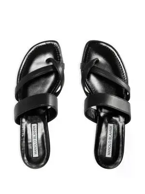 Manolo Blahnik Susa Strappy Sandals - Black