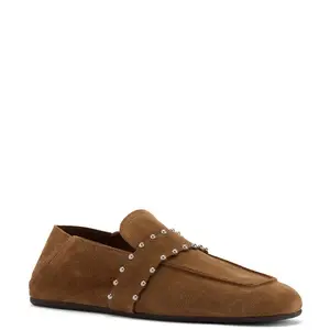 GIUSEPPE ZANOTTI Rupert Studded Moccasins - Light_brown