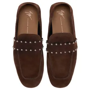 GIUSEPPE ZANOTTI Rupert Studded Loafers - Brown