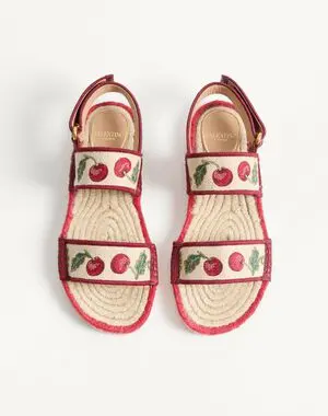 Valentino Garavani Bribri Sandal With Cherryfic Embroidery