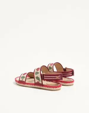 Valentino Garavani Bribri Sandal With Cherryfic Embroidery