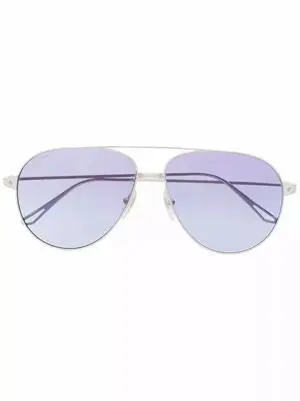 Cartier Pilot-frame Sunglasses - Silver