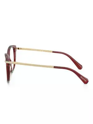 SWAROVSKI Crystal Embellished Square-frame Glasses