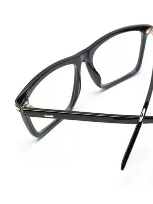 Gucci Logo Engraved Rectangle-frame Eyeglasses