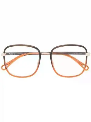 Chloé Oversized Square Frame Glasses - Brown