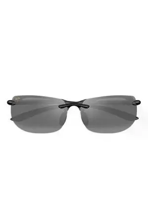 Maui Jim Rimless Curved Sunglasses - Black