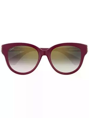 Cartier Round Frame Sunglasses - Red