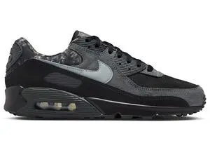 Nike Air Max 90 Realtree Edge Camo Sneakers - Black/dark Smoke Grey/metallic Cool Grey