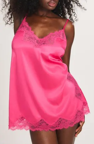SAVAGE X FENTY Nite Shade Sleep Chemise - Hot And Heavy Pink