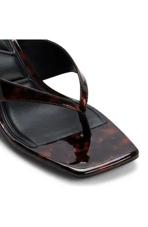 Aldo Antonina Block Heel Flip Flop - Open Brown