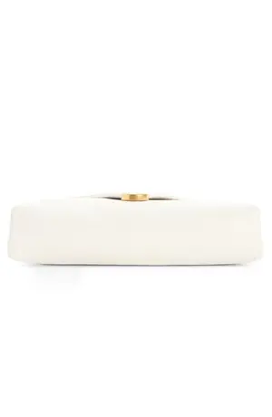 Dries Van Noten Leather Envelope Clutch With Chain Strap