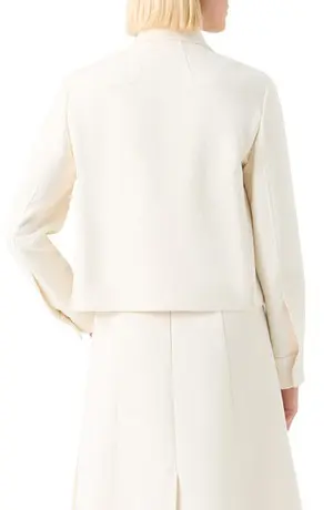 Akris Talitha Crop Cotton & Silk Shirt Jacket