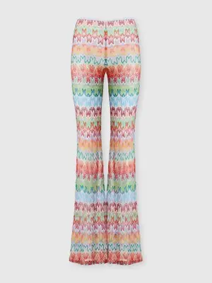 Missoni Floral-patterned Flared Trousers - Pink Multi