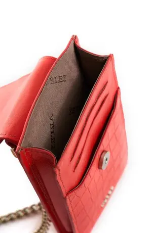 VELEZ Embossed Leather Phone Holder