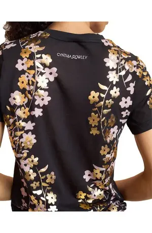Cynthia Rowley Foil Printed Tee