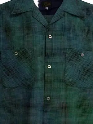 Needles One-up Checked Chest-pocket Shirt - Blue