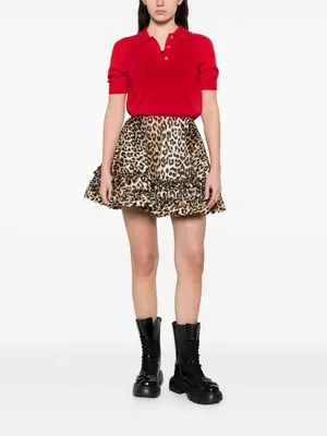 GANNI Nylon Mini Skirt - Multi