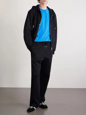 Dries Van Noten Cotton-jersey Sweatpants - Black