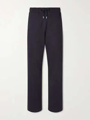 Dries Van Noten Cotton-Jersey Sweatpants Navy