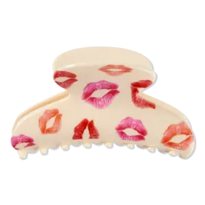 SCUNCI Lip Prints Claw Clip - One-color