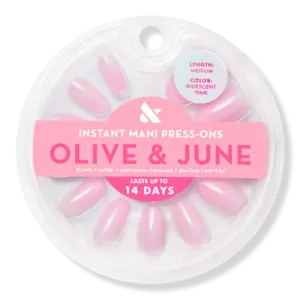 OLIVE & JUNE Instant Mani Press-on Nails Iridescent Pink - One-color