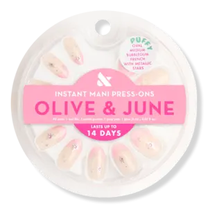 OLIVE & JUNE Instant Mani Press-on Nails Star Gem French - One-color