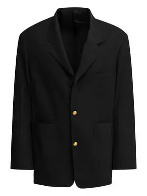 BEAMS Paul Button-up Patch-pocket Blazer - Black
