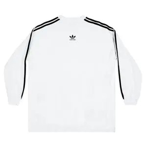 Balenciaga X Adidas Oversized Long-sleeve T-shirt - White