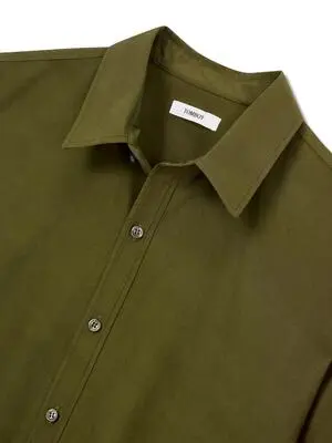 STUDIO TOMBOY Buttoned Long-sleeve Shirt - Green