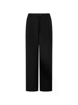 STUDIO TOMBOY Drawstring Waist Pleated Trousers