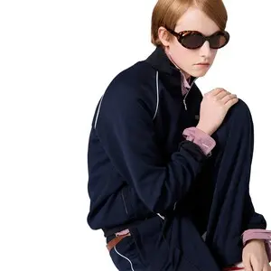 Miu Miu Technical Jersey Blouson Jacket - Navy
