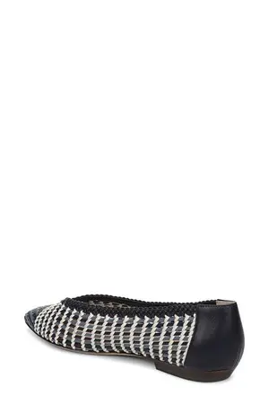 Veronica Beard Bancroft Woven Pointed Toe Flat