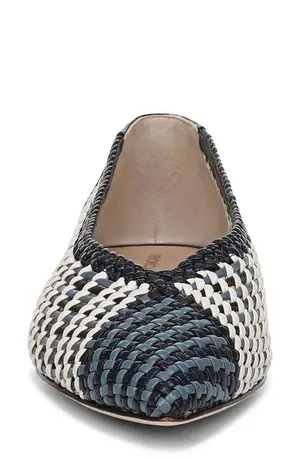 Veronica Beard Bancroft Woven Pointed Toe Flat