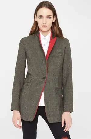 Rag & Bone Paloma' Oversize Glen Plaid Blazer
