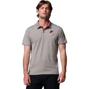 Columbia Georgia Bulldogs Tech Trail Polo - Gray
