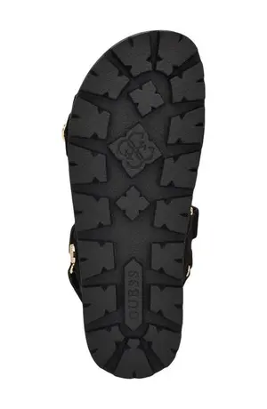 Guess Quarter-strap Studded Sandals - Black