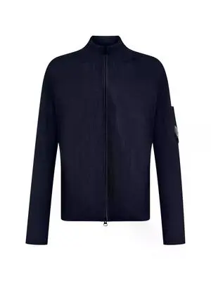 C.P. COMPANY Cotton Zip-up Cardigan - Blue