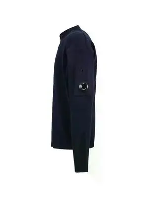 C.P. COMPANY Cotton Zip-up Cardigan - Blue