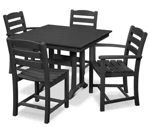 POLYWOOD La Casa Cafe 5-piece Farmhouse Trestle Dining Set - One-color