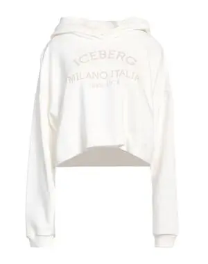 Iceberg Cotton-blend French Terry Sweatshirt - White