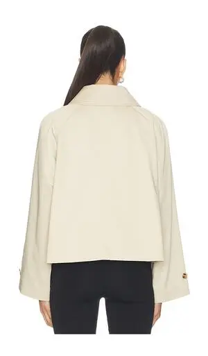 ELODIE THE LABEL Wynn Cropped Trench Coat