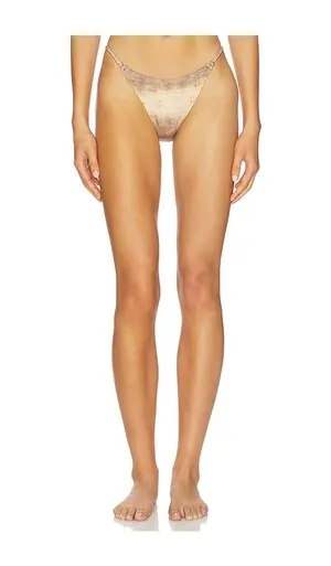 SELIA RICHWOOD Amy Bikini Bottom - Brown Denim