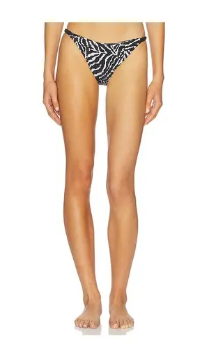 SELIA RICHWOOD Plisse Bikini Bottom - Zebra
