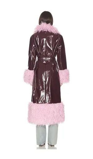 THE WOLF GANG Abrigo Coat - Plum