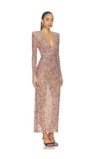 PatBO Panthera Tulle Maxi Dress